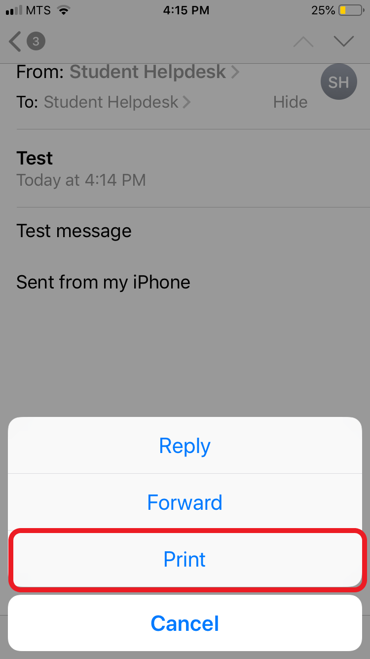 Student Printing for iOS | Helpdesk