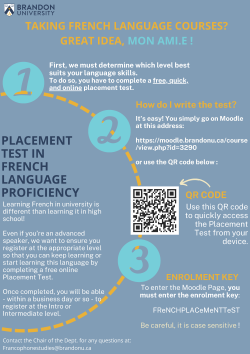 Placement test | Francophone Studies and Languages